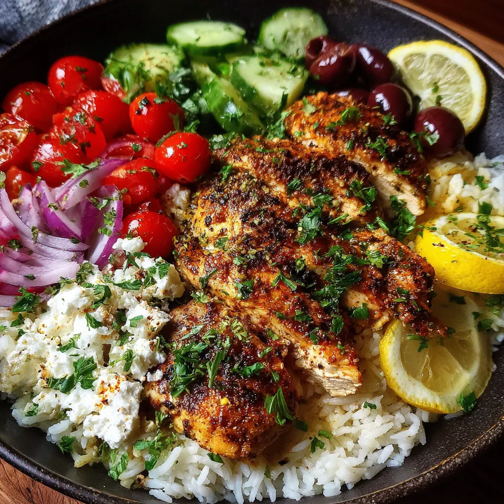 Fresh Mediterranean Chicken Bowl With Rice – SavorField