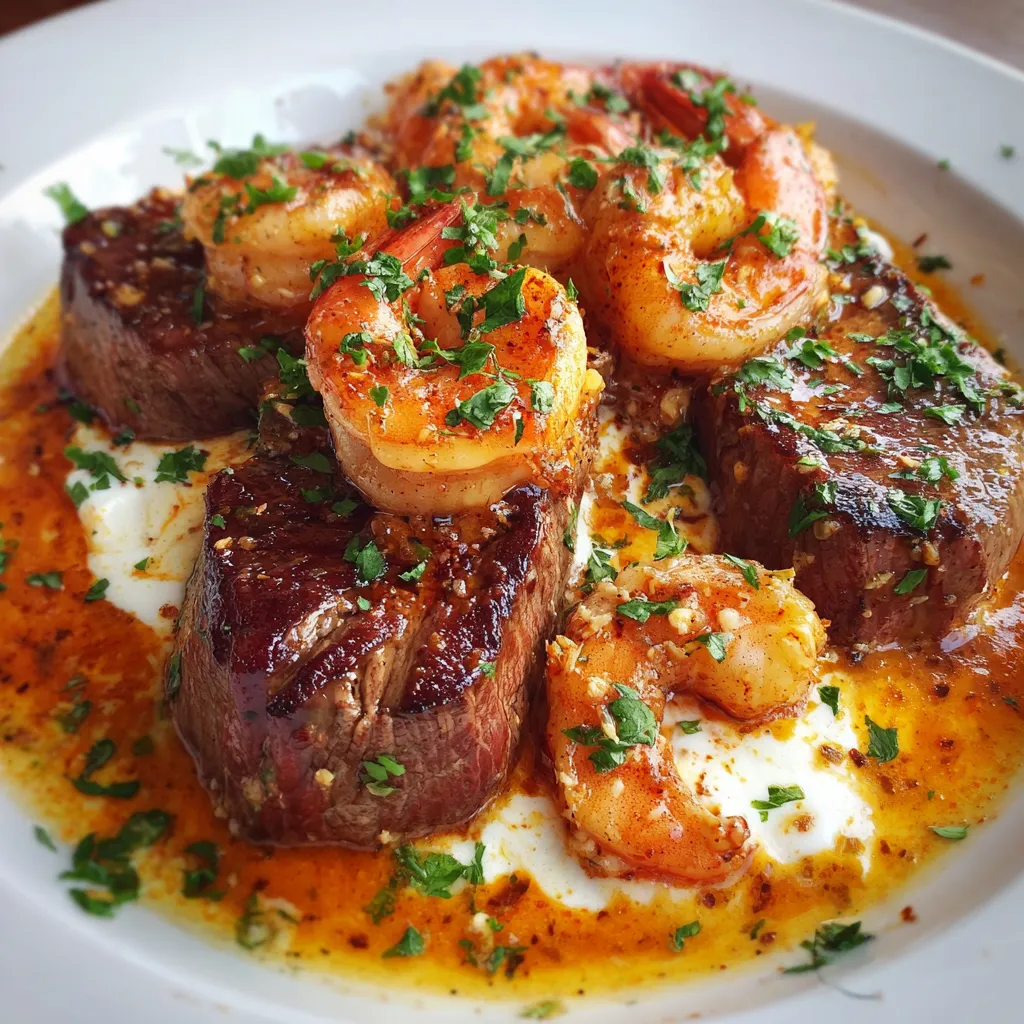 Filete Mignon con Camarones y Salsa de Crema de Langosta – SavorField